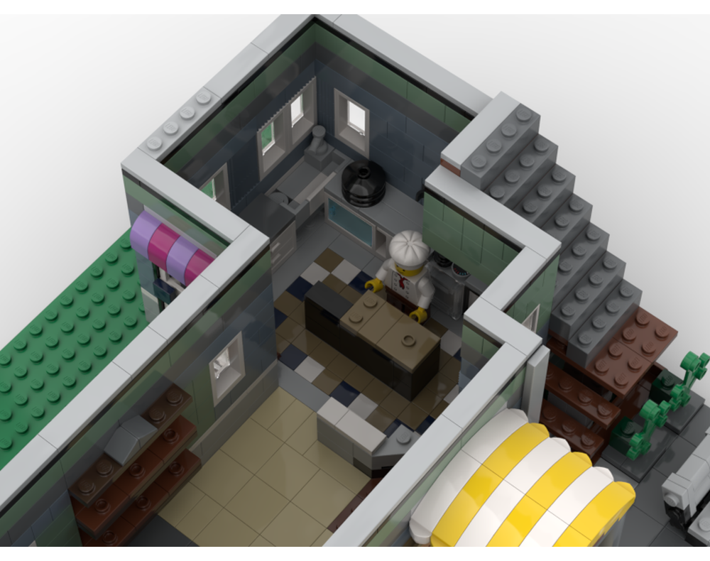 LEGO MOC 10255 Bakery And Cafe by ORBcreations | Rebrickable - Build ...