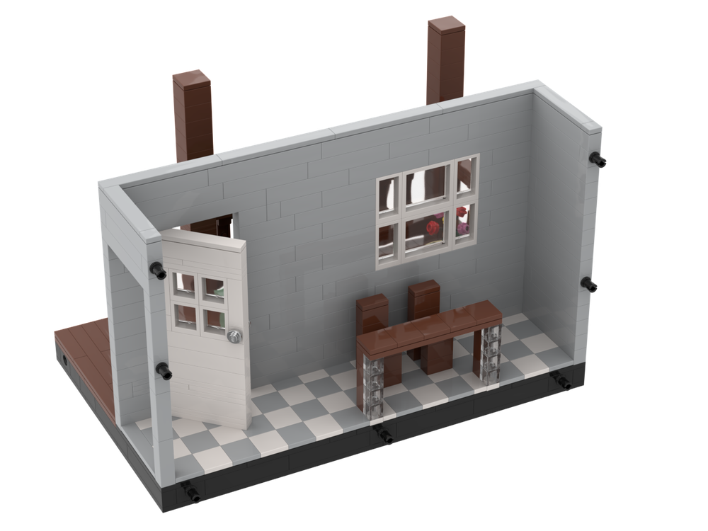 LEGO MOC Bungalow part 4 - Front porch by emixam2 | Rebrickable - Build ...