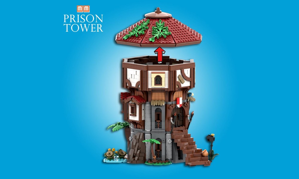 LEGO MOC-219018 Prison Tower by montymatte | Rebrickable - Build with LEGO