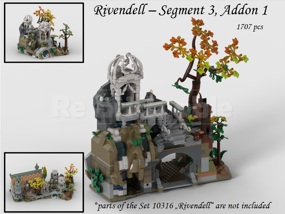 LEGO MOC Rivendell - Segment 3, Addon 1 by Xx_Icarus_xX | Rebrickable - Build with LEGO