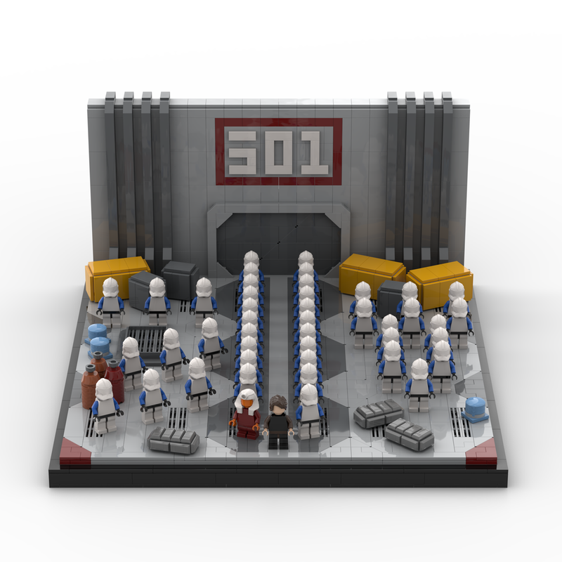 LEGO MOC 501st Legion Clone Display - Republic Hangar by Dreadnought ...