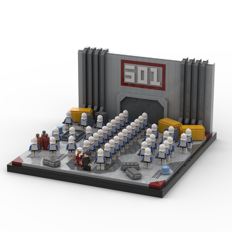 LEGO MOC 501st Legion Clone Display - Republic Hangar by Dreadnought ...