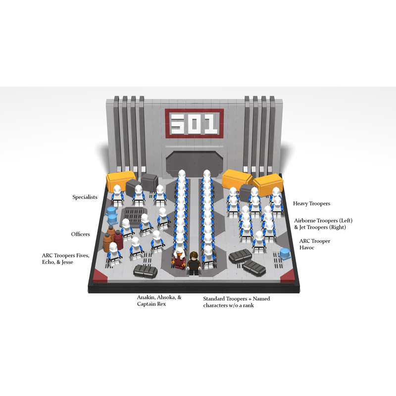 LEGO MOC 501st Legion Clone Display - Republic Hangar by Dreadnought ...