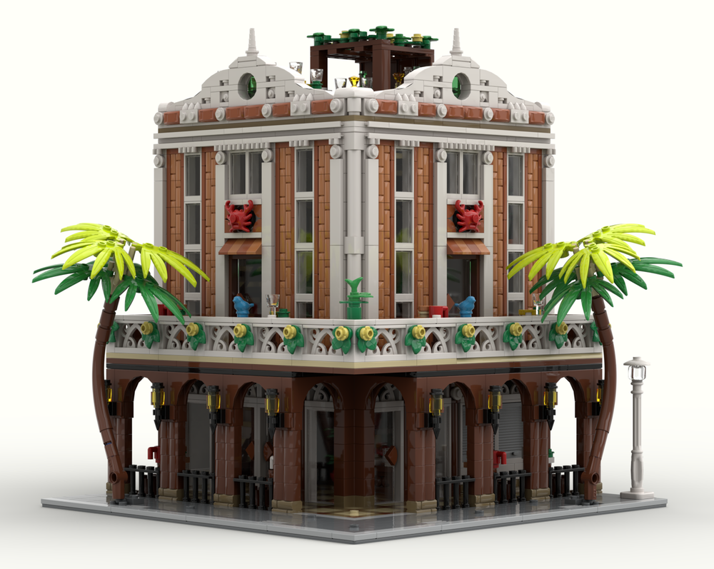 LEGO MOC Red Crab Resto Bar by Brick Artisan | Rebrickable - Build with ...