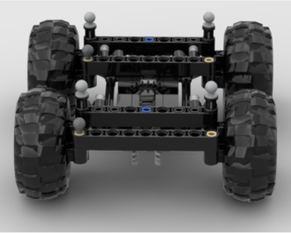 LEGO MOC 8x8 Front axle by TRXRic | Rebrickable - Build with LEGO