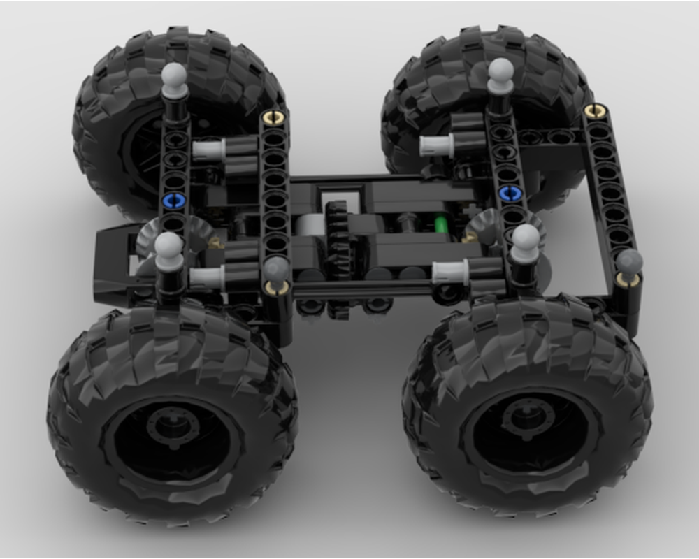 LEGO MOC 8x8 Front axle by TRXRic | Rebrickable - Build with LEGO