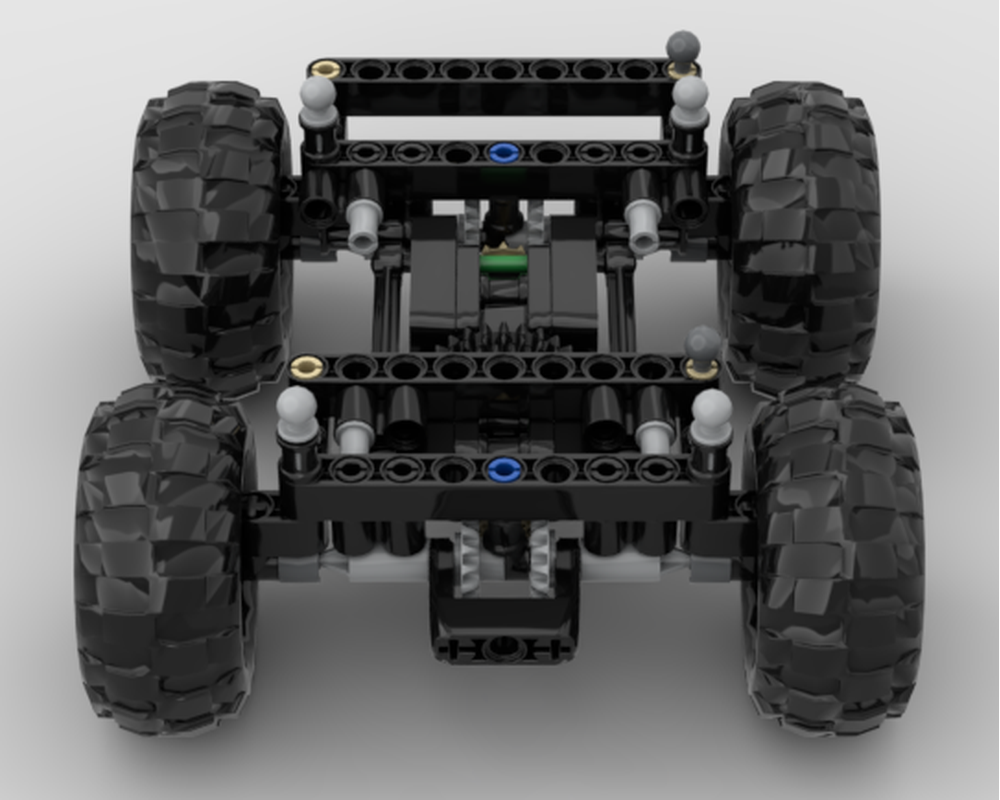 LEGO MOC 8x8 Front axle by TRXRic | Rebrickable - Build with LEGO