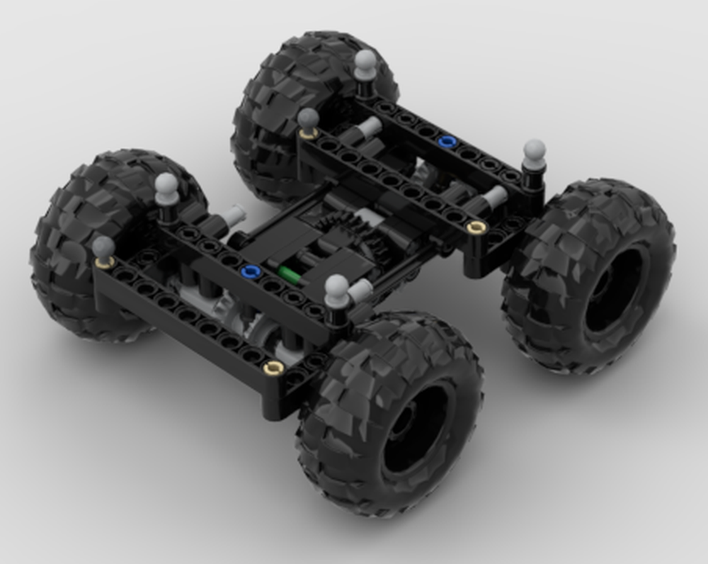 LEGO MOC 8x8 Front axle by TRXRic | Rebrickable - Build with LEGO