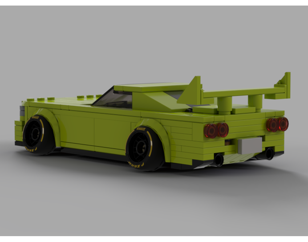 LEGO MOC Stanced, Twin-Turbo, Nissan Skyline R34 by Haydeez ...