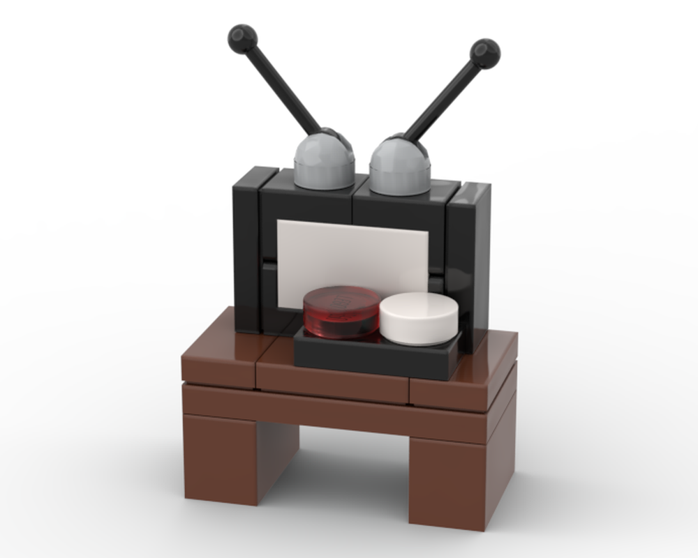 LEGO MOC Vintage Tiny TV by ORBcreations | Rebrickable - Build with LEGO