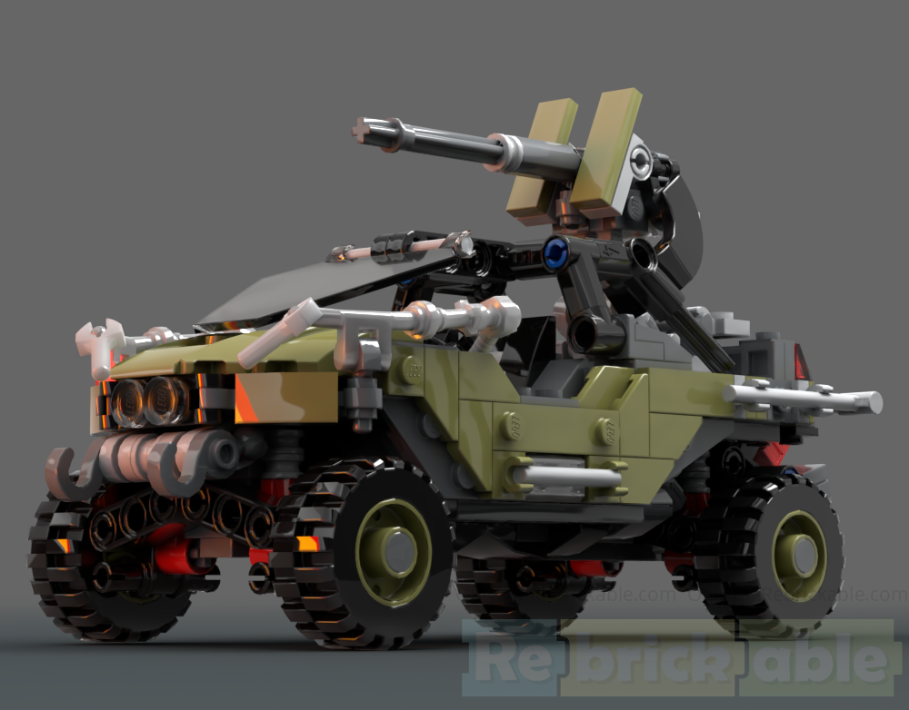 LEGO MOC M12B Warthog LRV Re-Release (Halo) by Builder Faber ...