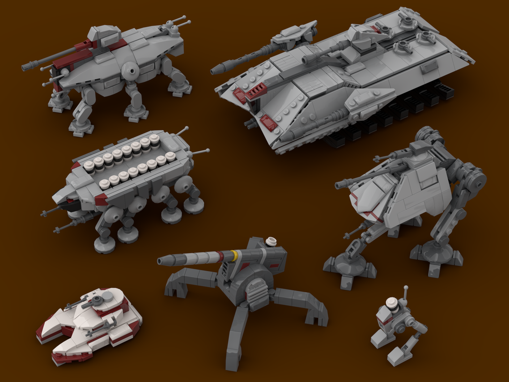 LEGO MOC-219092 Republic Ground Forces – Walkers, Tanks and Artillery ...
