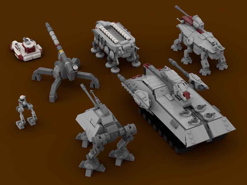 LEGO MOC-219092 Republic Ground Forces – Walkers, Tanks and Artillery ...