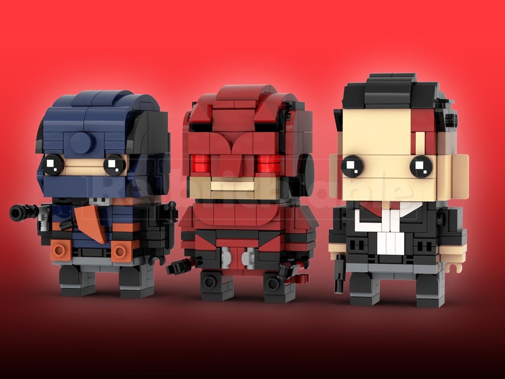 LEGO MOC Daredevil, Punisher and Bullseye Brickheadz LEGO MOC - Marvel ...