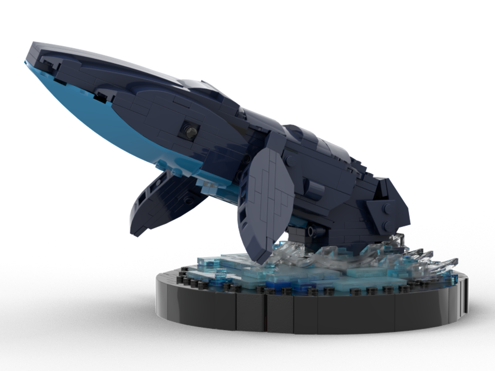 LEGO MOC 10331 Breaching Whale by Mmonk13 | Rebrickable - Build with LEGO