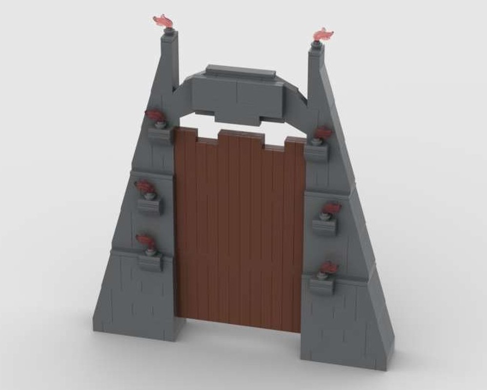 LEGO MOC Scaled-down Jurassic Park Gate by The BrickPharm | Rebrickable ...