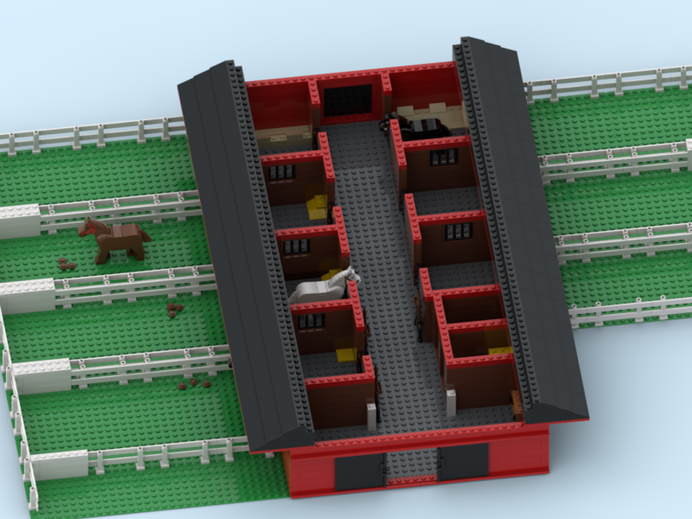 LEGO MOC Horse Barn by WILD_BLUEY | Rebrickable - Build with LEGO