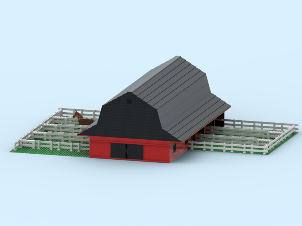LEGO MOC Horse Barn by WILD_BLUEY | Rebrickable - Build with LEGO