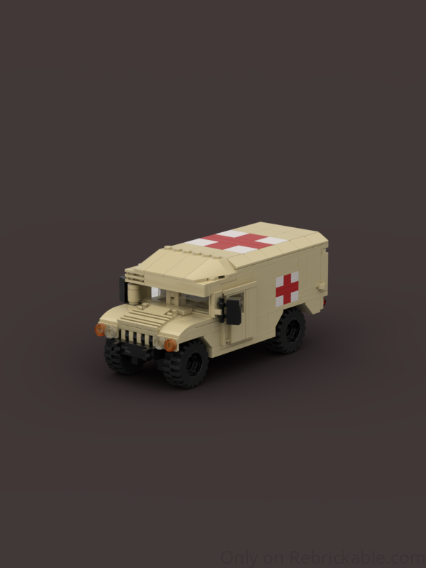 LEGO MOC U.S Army Medical Humvee by CORE_lock24 | Rebrickable - Build ...