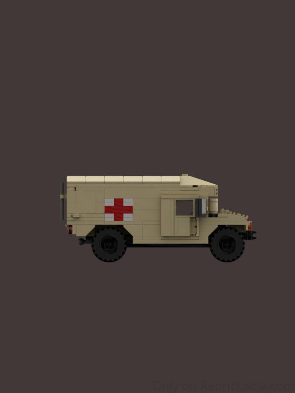 LEGO MOC U.S Army Medical Humvee by CORE_lock24 | Rebrickable - Build ...