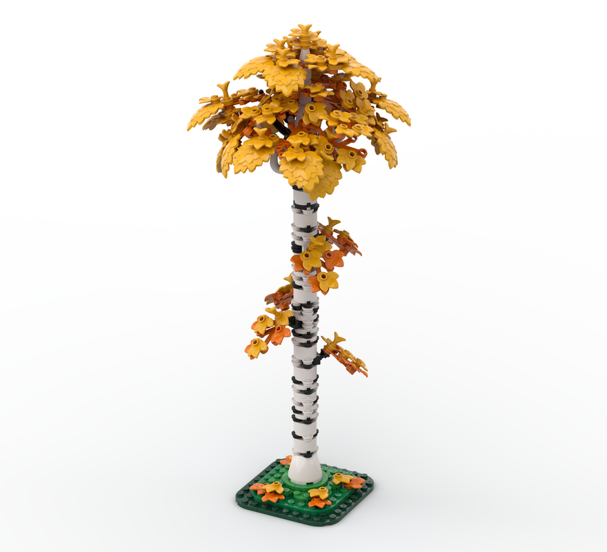 LEGO MOC Birch Tree by ZanMocs | Rebrickable - Build with LEGO