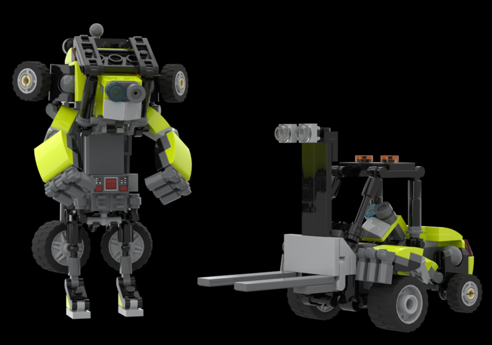 LEGO MOC Loadlifter Forklift Transformer by OrchardBuilds | Rebrickable ...