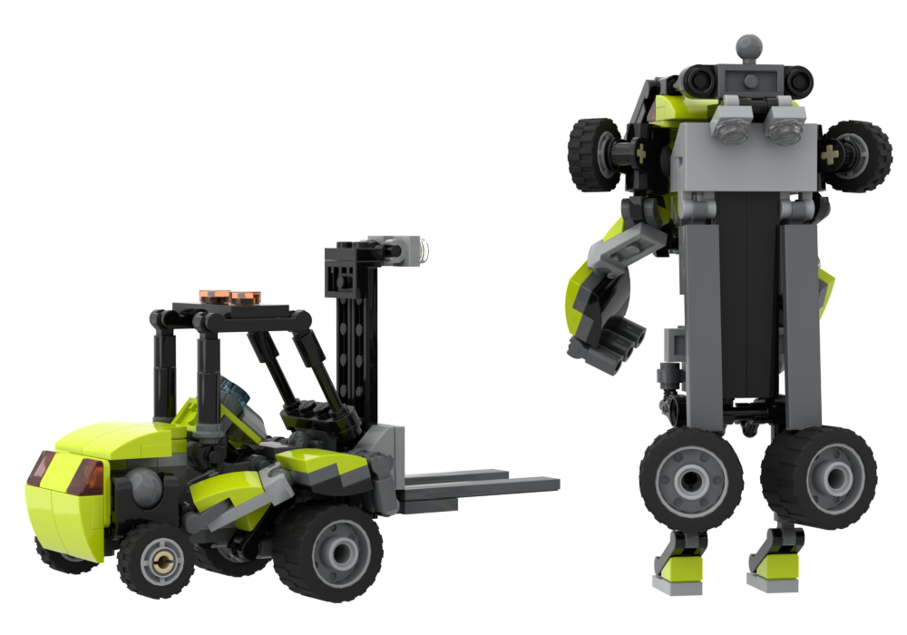 LEGO MOC Loadlifter Forklift Transformer by OrchardBuilds | Rebrickable ...