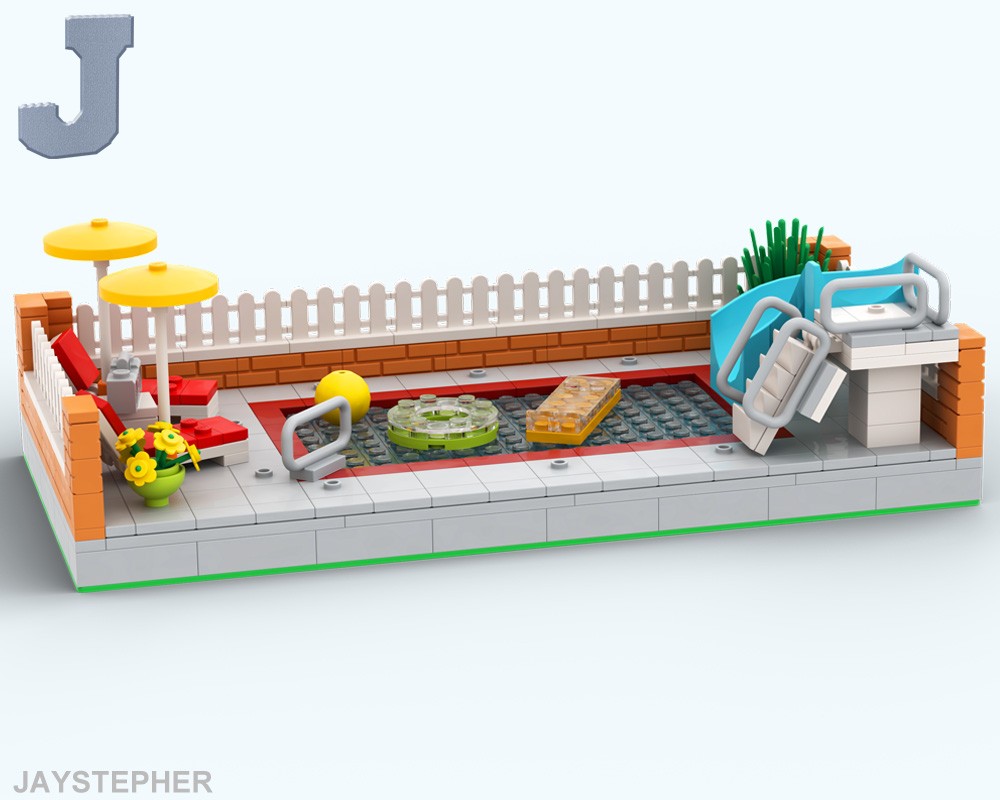 LEGO MOC In-Ground Swimming Pool With Water Slide by jaystepher ...