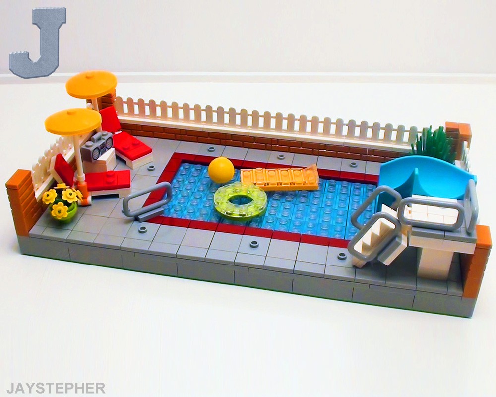 LEGO MOC In-Ground Swimming Pool With Water Slide by jaystepher ...