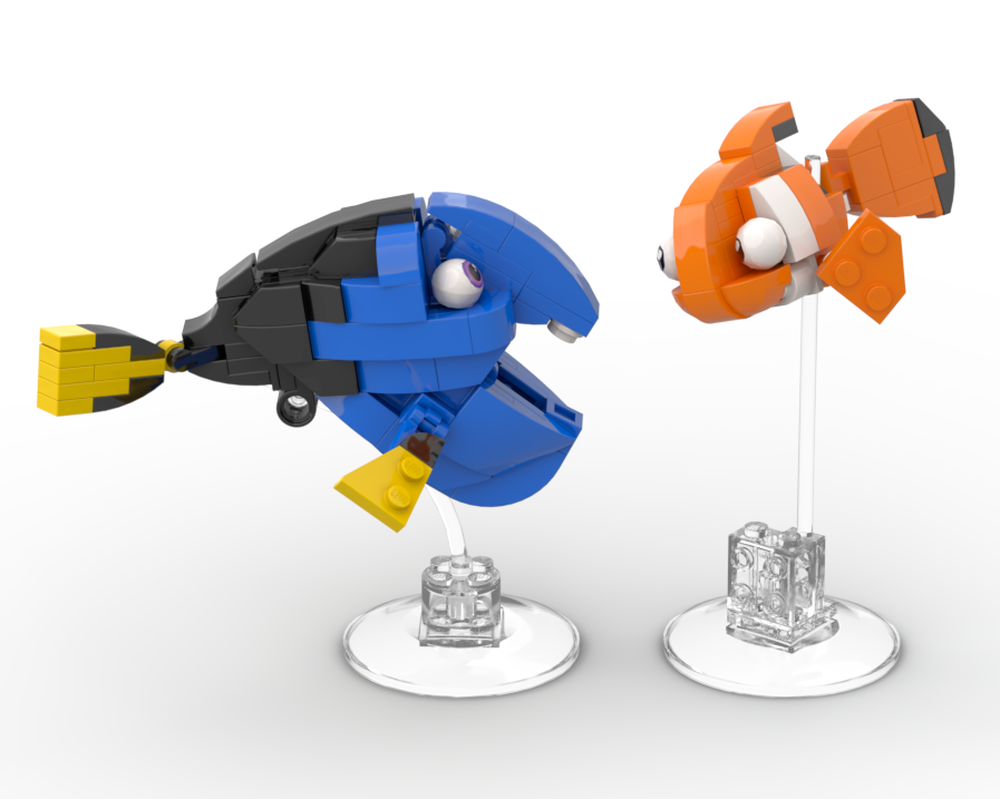 LEGO MOC Finding Dory and Nemo by Golegoego | Rebrickable - Build with LEGO