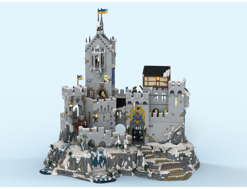 LEGO MOC MOUNTAIN FORTRESS by Sleepless Night (BASE UPGRADE) OPEN ...