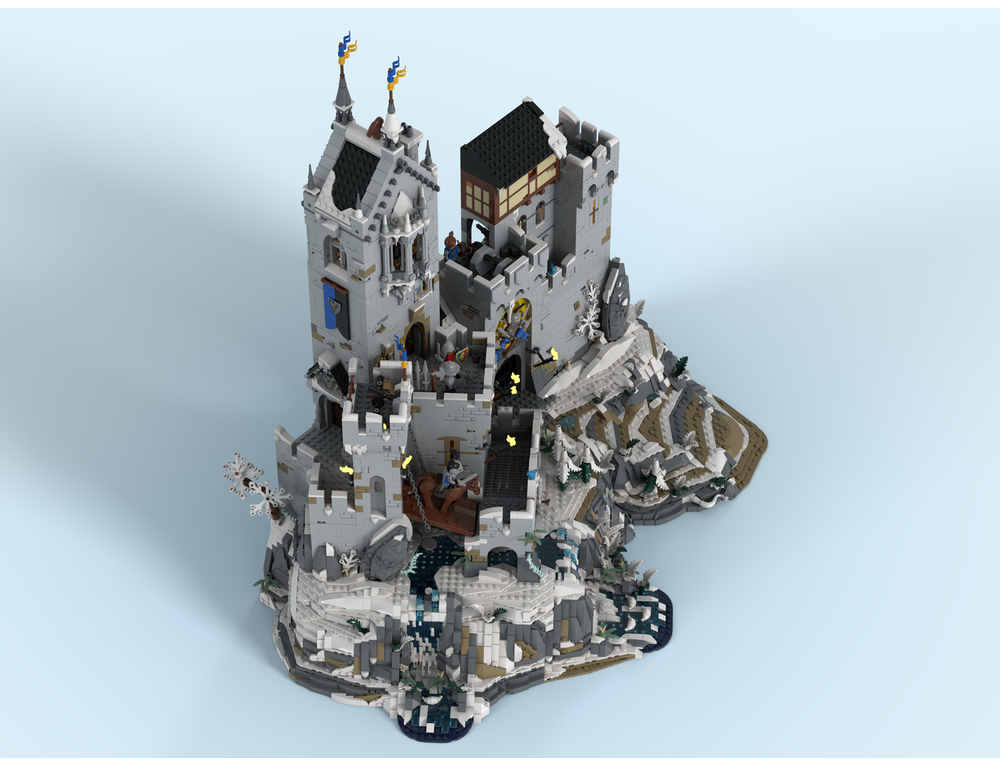 LEGO MOC MOUNTAIN FORTRESS by Sleepless Night (BASE UPGRADE) OPEN ...