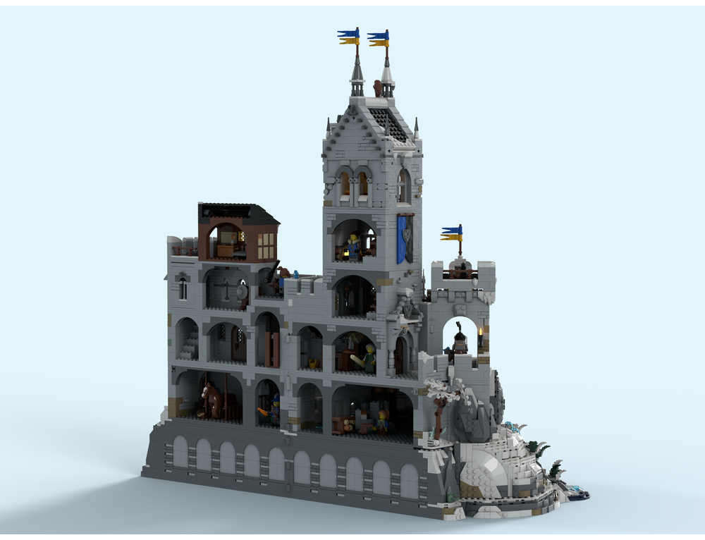 LEGO MOC-219181 MOUNTAIN FORTRESS by Sleepless Night (BASE UPGRADE ...