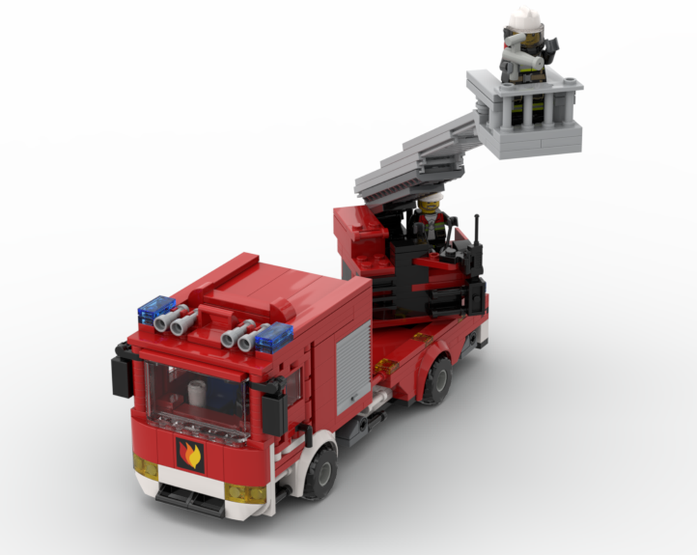 LEGO MOC Feuerwehr DLK by Seelenbrand | Rebrickable - Build with LEGO