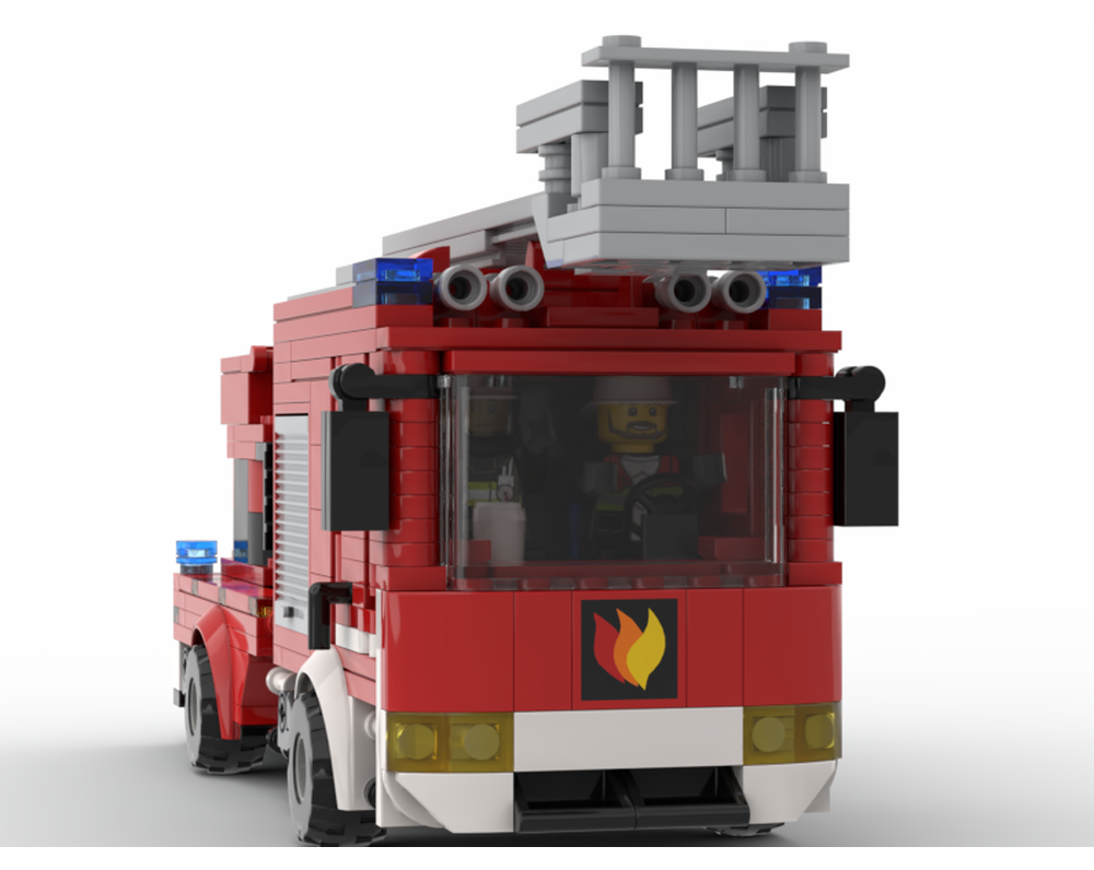 LEGO MOC Feuerwehr DLK by Seelenbrand | Rebrickable - Build with LEGO