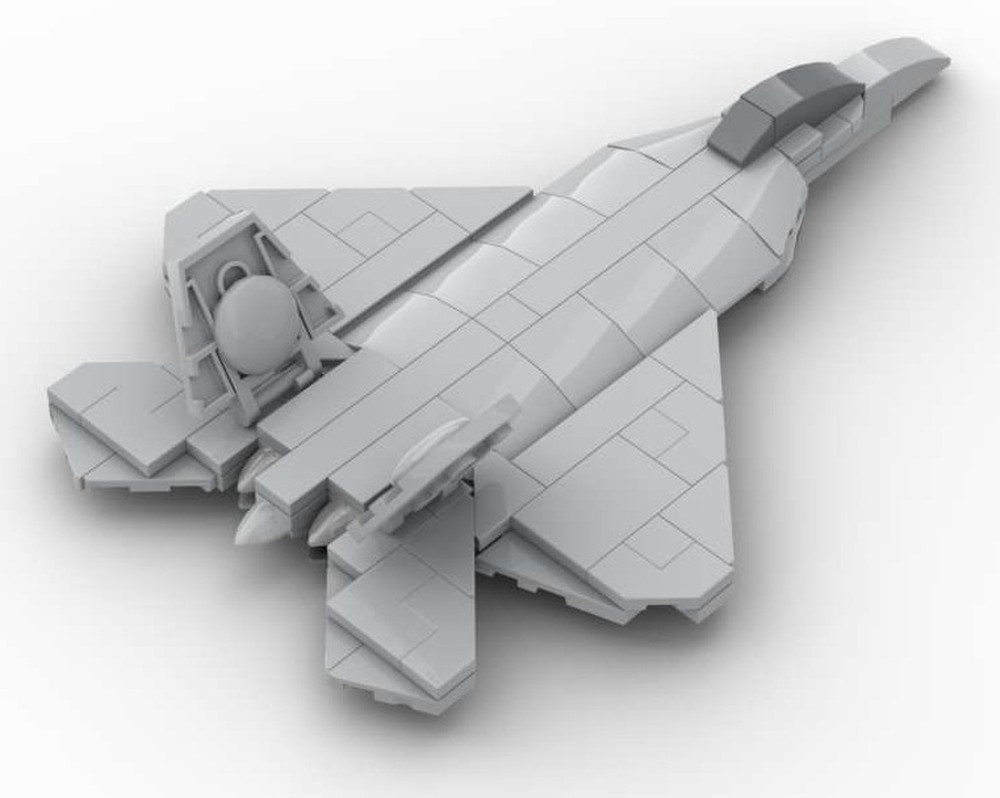 LEGO MOC-219209 F-22 Raptor (1/110 scale) by Vincent W | Rebrickable ...