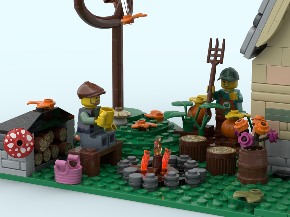 LEGO MOC Fall Quilt Barn by CareBearBrick | Rebrickable - Build with LEGO