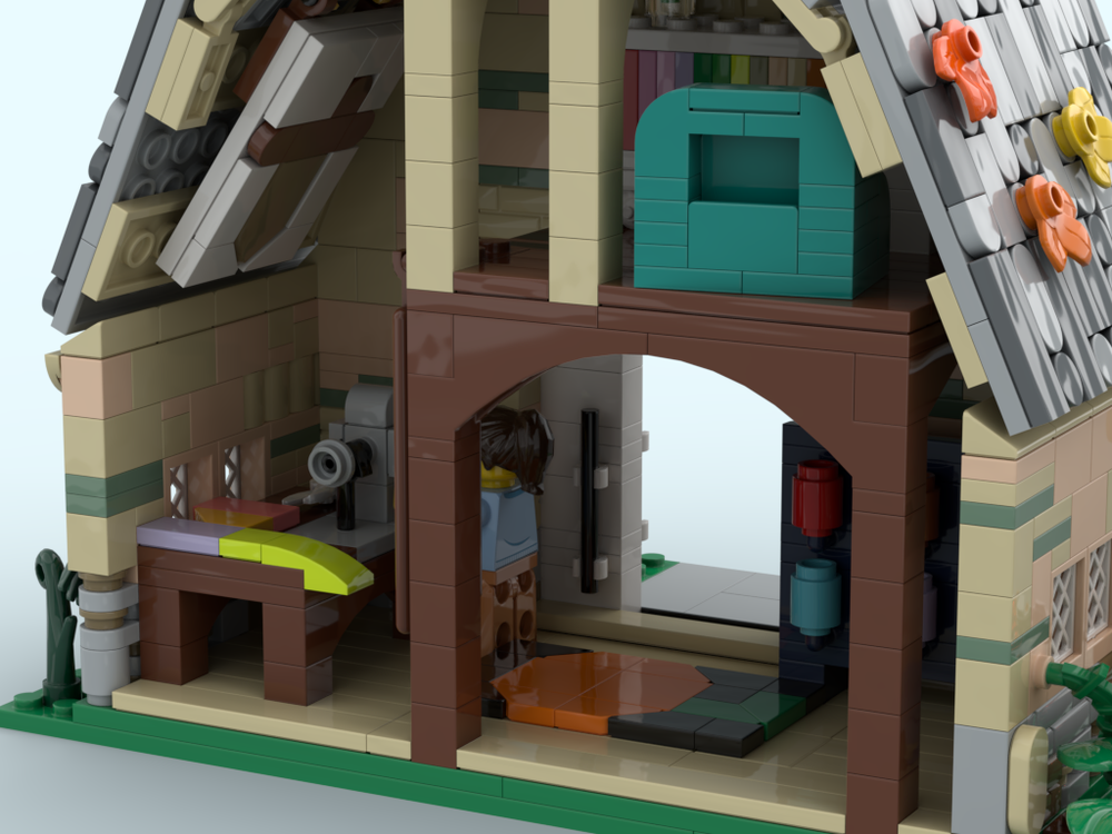 LEGO MOC Fall Quilt Barn by CareBearBrick | Rebrickable - Build with LEGO