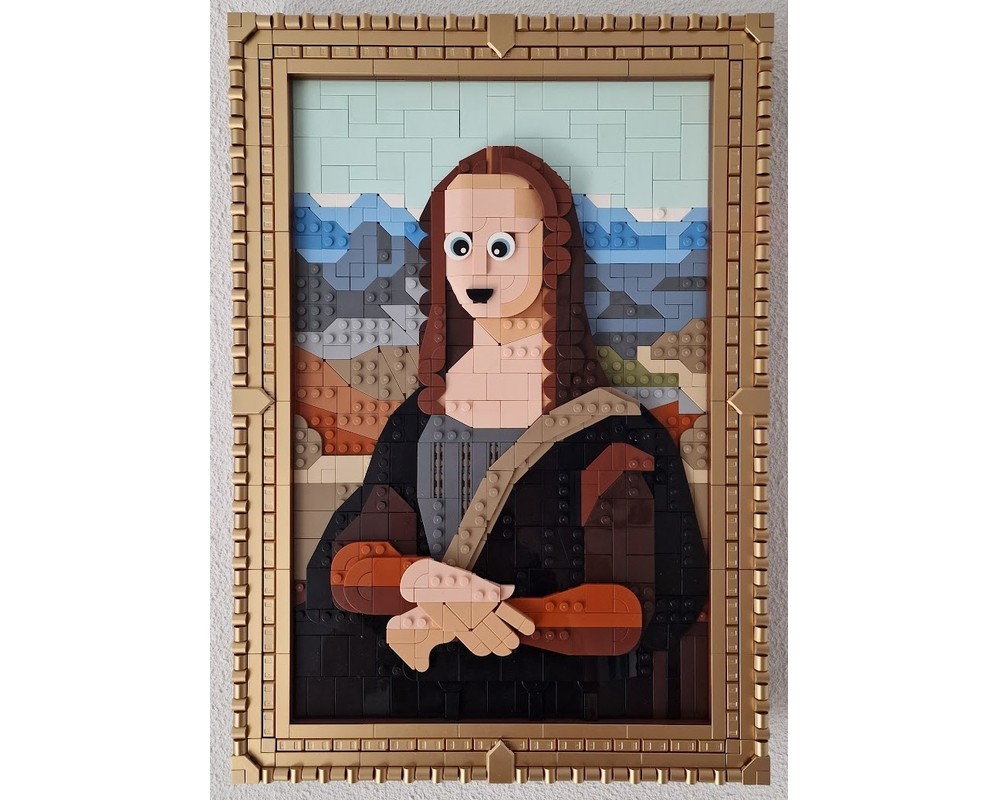 LEGO MOC Mona Lisa Cartoon Mod by BricksByPeter | Rebrickable - Build ...