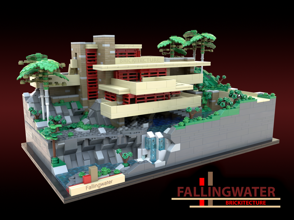 LEGO MOC Fallingwater Upscale (1:130) by Brickitecture_Bricks ...