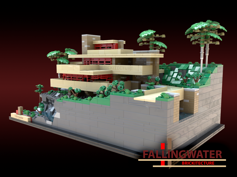 LEGO MOC Fallingwater Upscale (1:130) by Brickitecture_Bricks ...