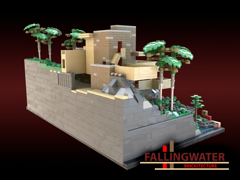 LEGO MOC Fallingwater Upscale (1:130) by Brickitecture_Bricks ...