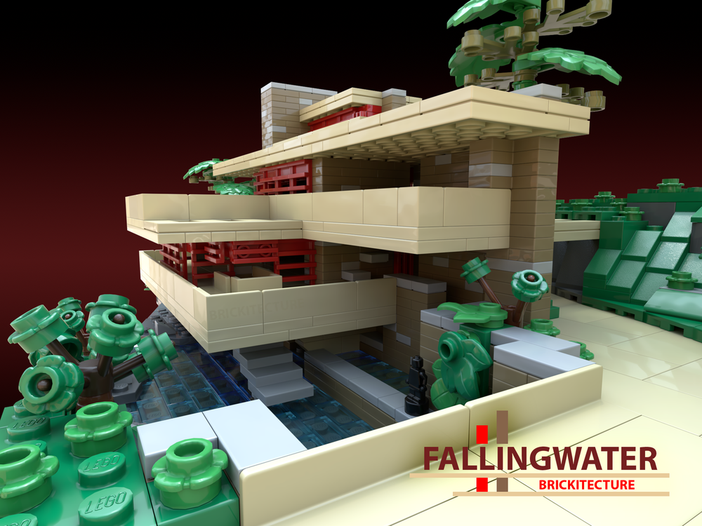 LEGO MOC Fallingwater Upscale (1:130) by Brickitecture_Bricks ...
