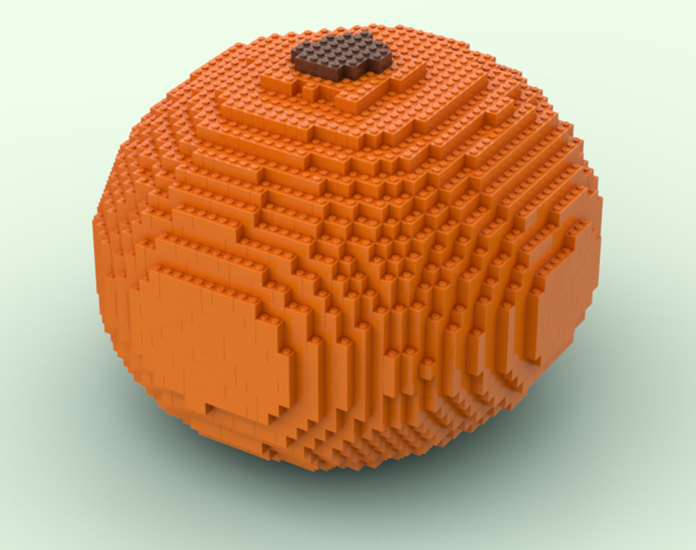 LEGO MOC sculpture orange by blackmaster | Rebrickable - Build with LEGO