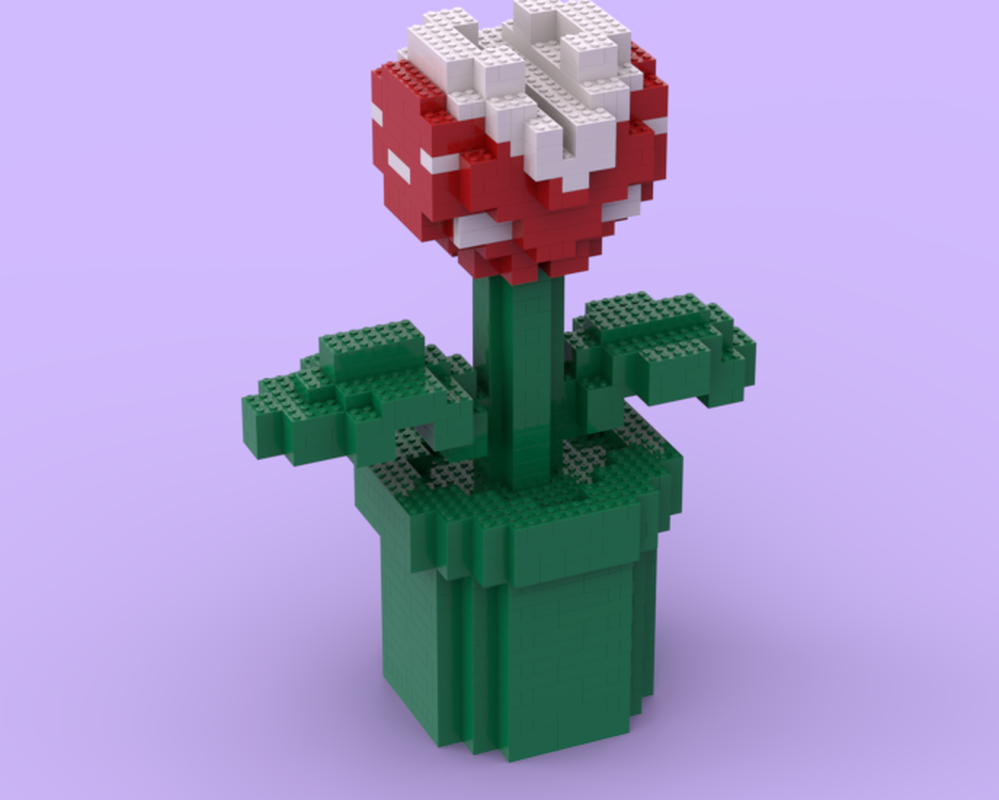 LEGO MOC sculpture plant super mario by blackmaster | Rebrickable ...