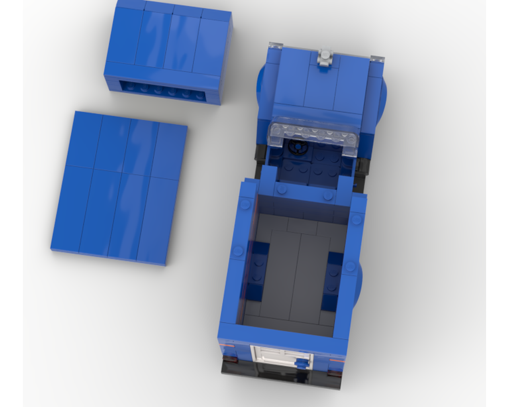 LEGO MOC Vintage moving truck by EBbuilds | Rebrickable - Build with LEGO