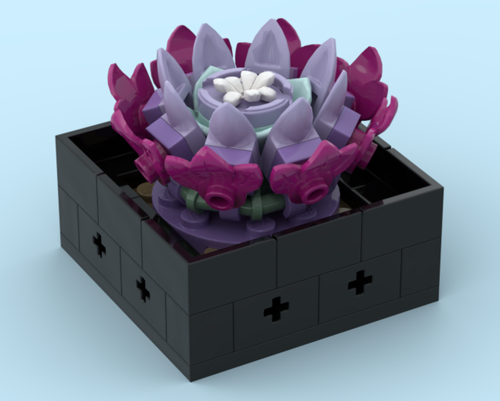 LEGO MOC Potted Succulent by Kiskoko | Rebrickable - Build with LEGO