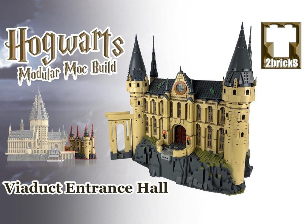 LEGO MOC Magic School Modular Viaduct Entrance Hall by 2bricksofficial ...