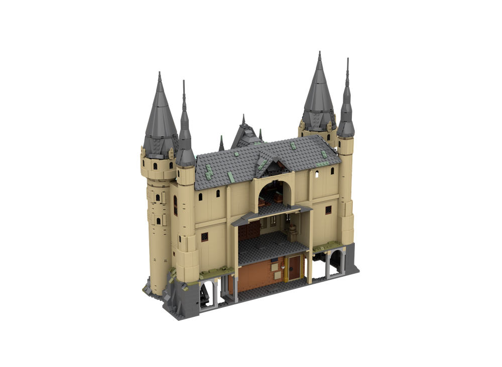 Lego Moc Magic School Modular Viaduct Entrance Hall By 2bricksofficial