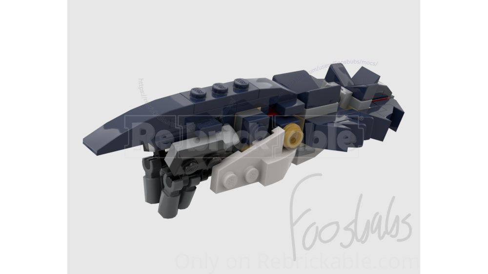 LEGO MOC 31088 Aegirocassis benmoulai 1:18 scale by Foosbubs ...